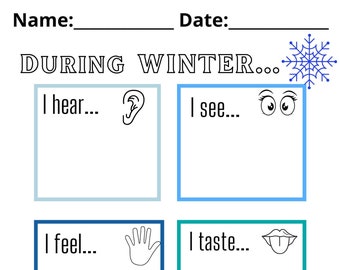 Teacher-created 5 Senses in Summer Activity, PDF Print, Download ...
