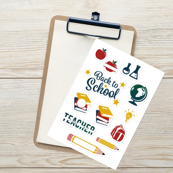 Back to School Sticker Sheet - Etsy