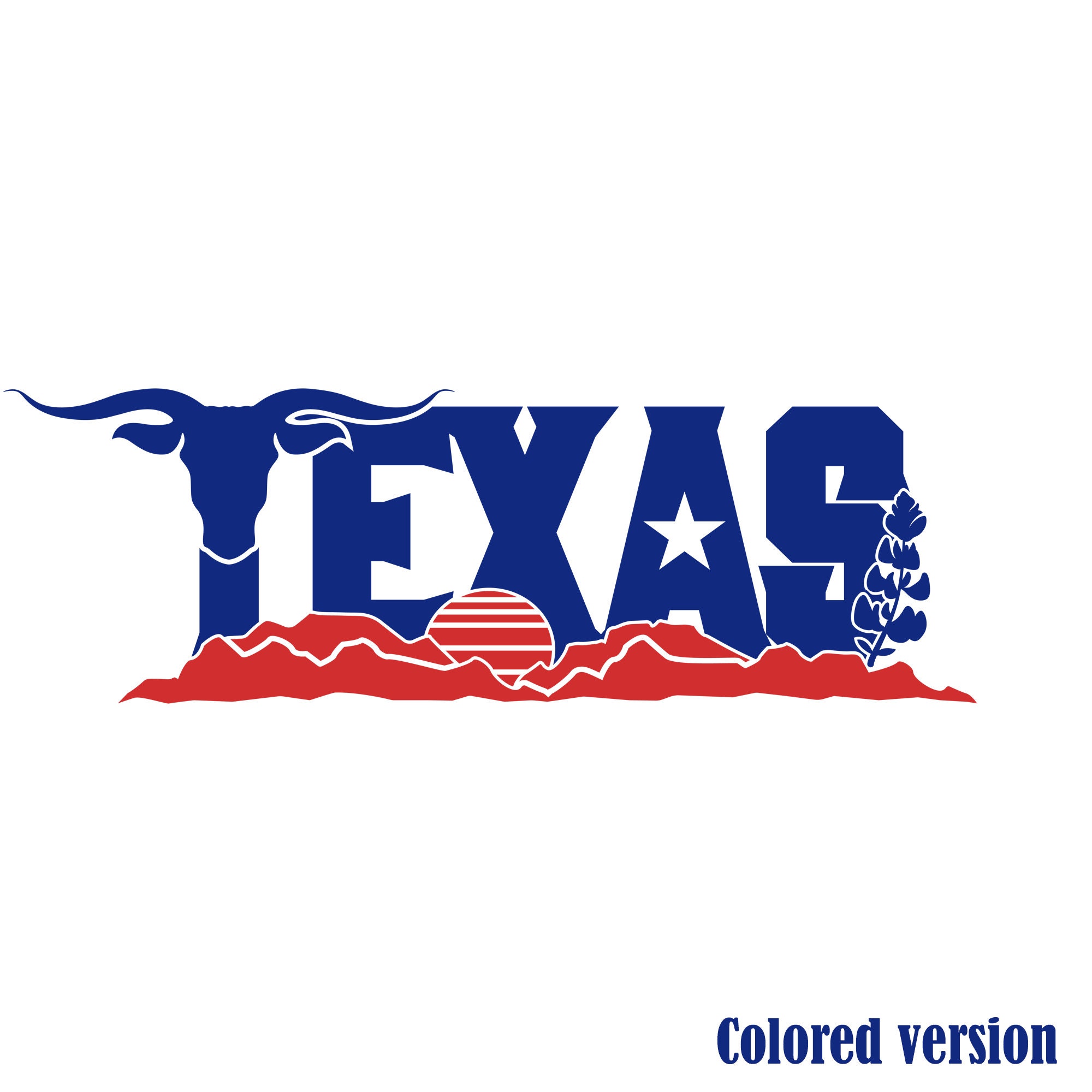 Texas SVG, Texas Letters, Longhorn, Texas Landscape, Digital Download ...