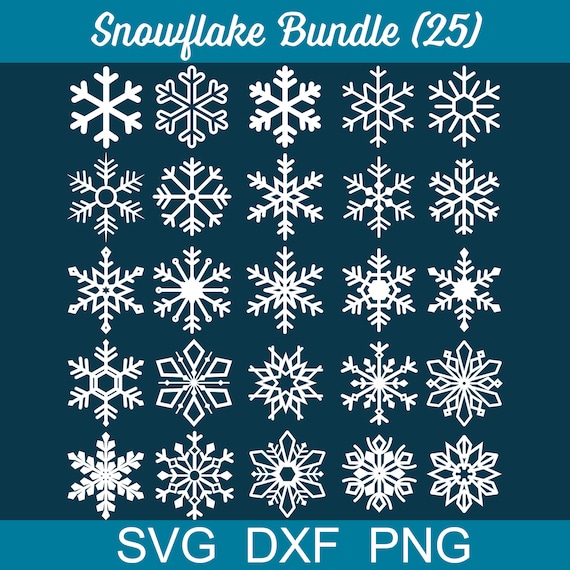 Snowflake SVG Bundle Snowflakes for Digital Download Winter - Etsy