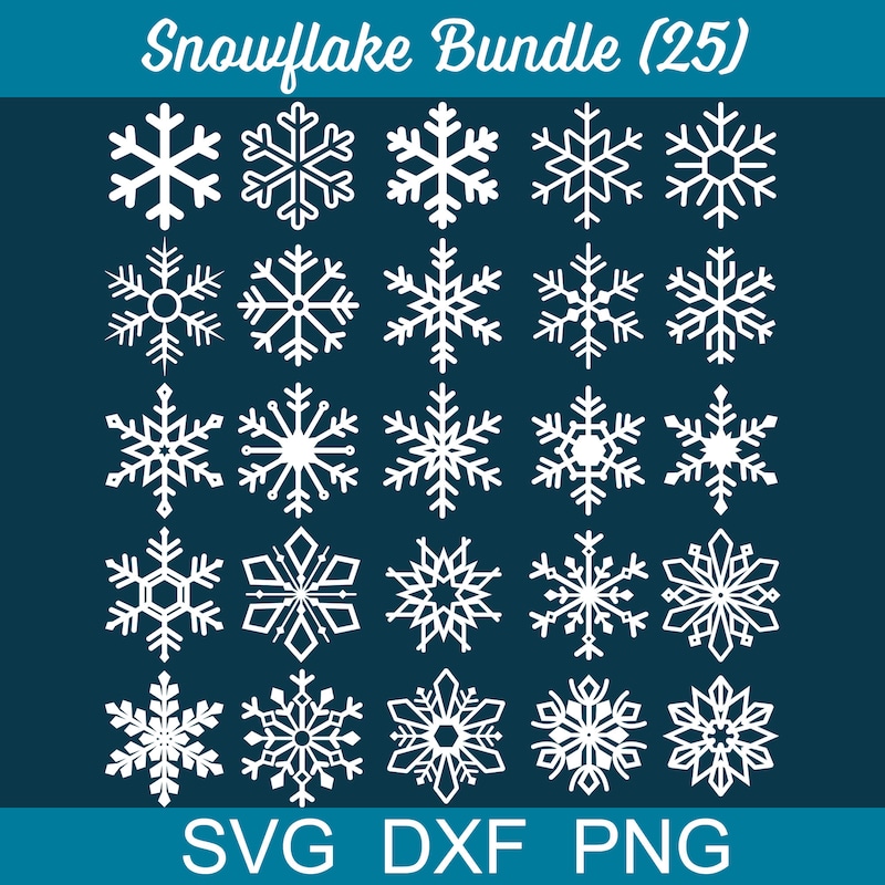 Copos de nieve svg svg - Etsy México