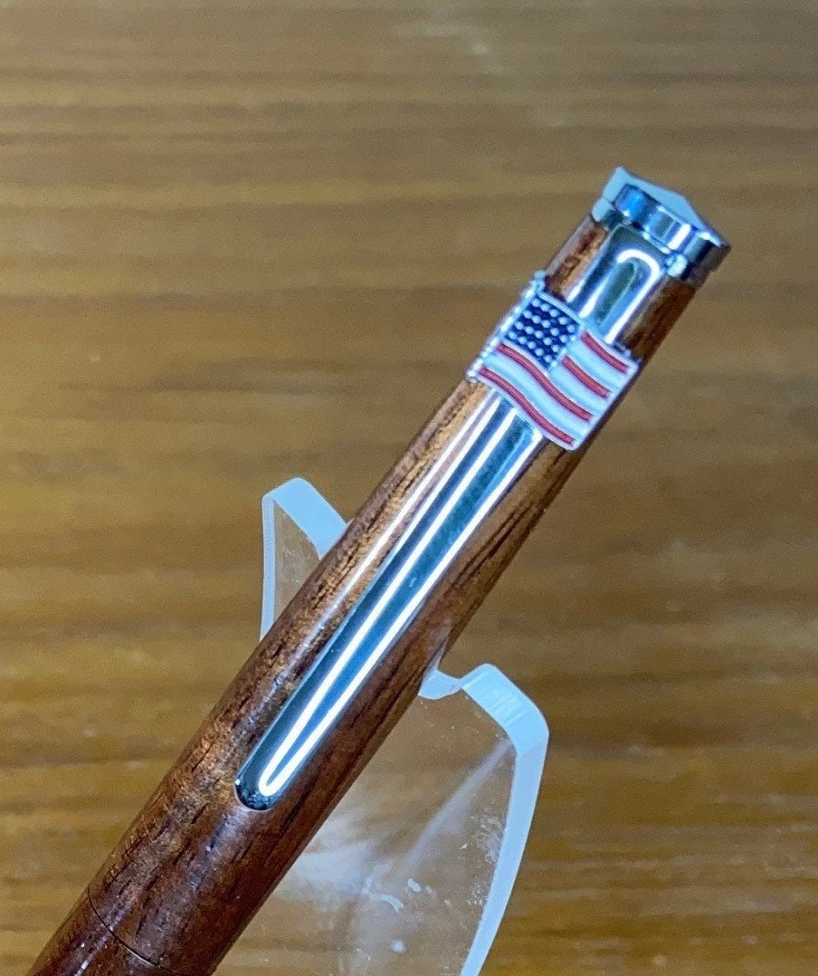 Handmade Wood Koa Pen With Koa Segment - Etsy