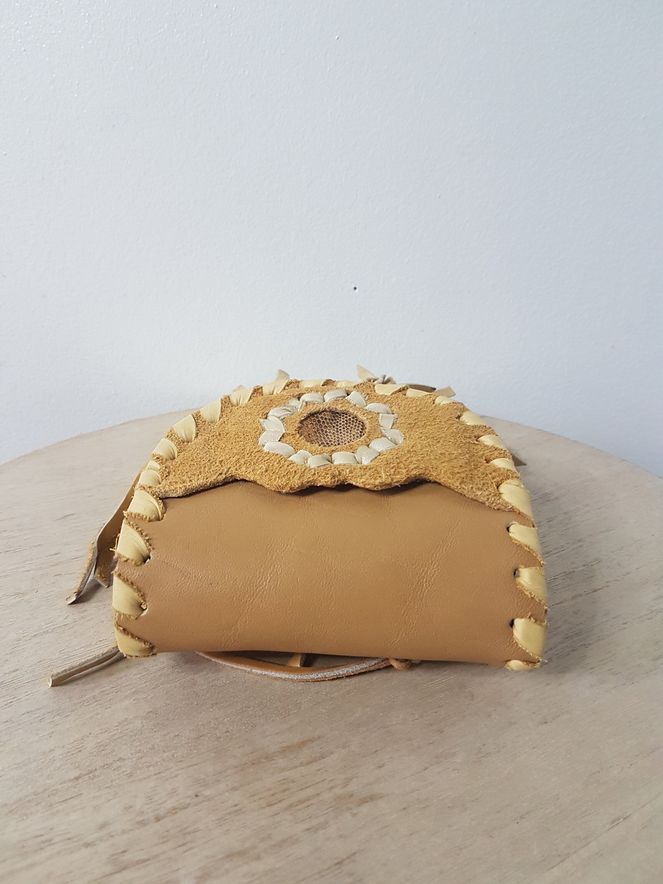 Vintage Leather Fringed Inuit Medicine Bag Set of 2, Made in Canada ...