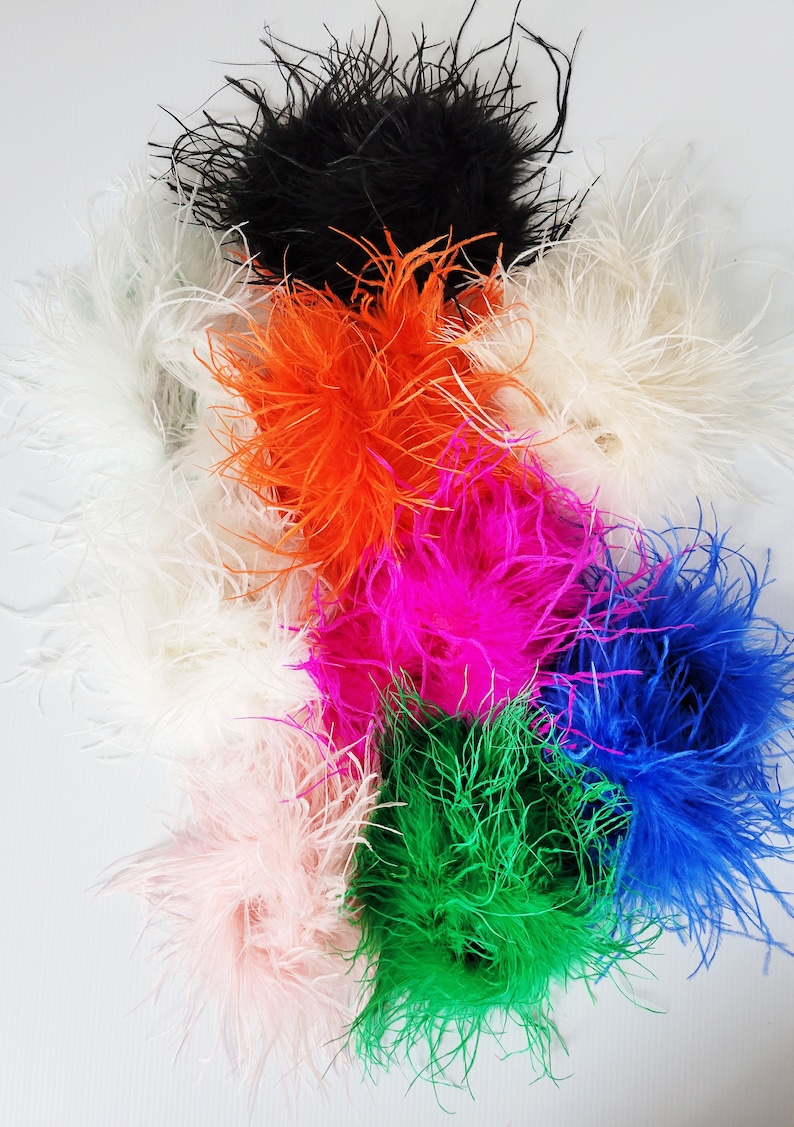 Pink Feather Cuffs, Light Pink Ostrich Feather Cuffs, 90s Fluffy ...