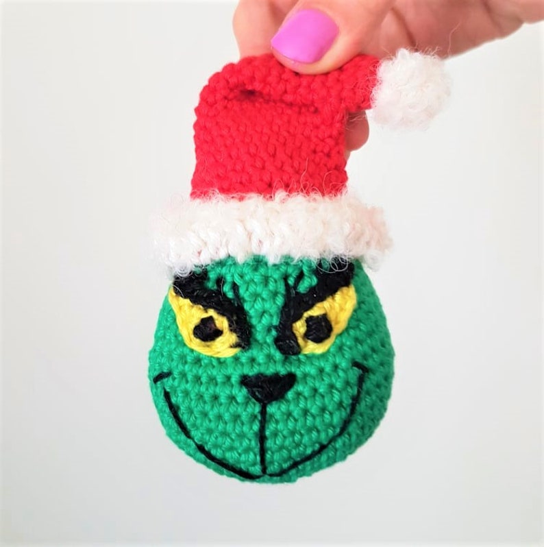 Grinch Ornament Amigurumi Digital Crochet Pattern - Etsy
