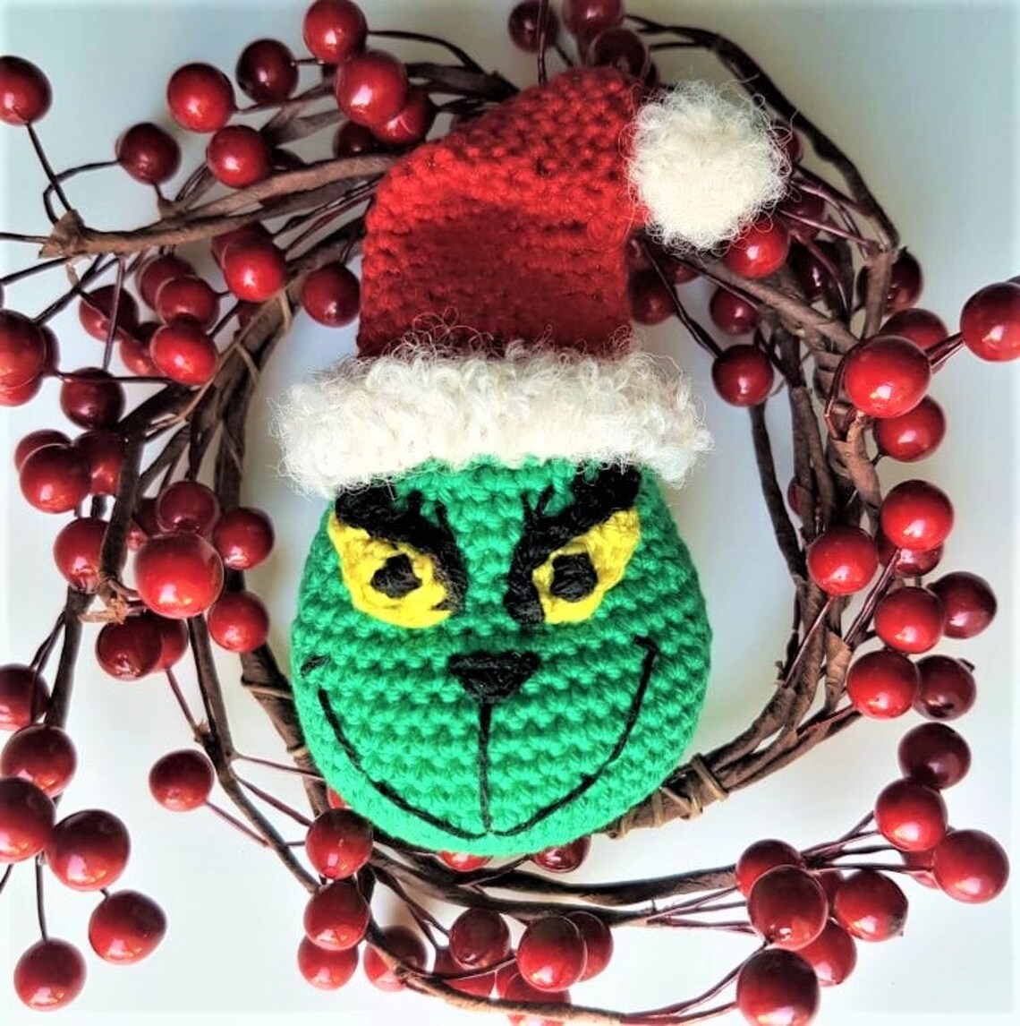 Grinch Ornament Amigurumi Digital Crochet Pattern - Etsy