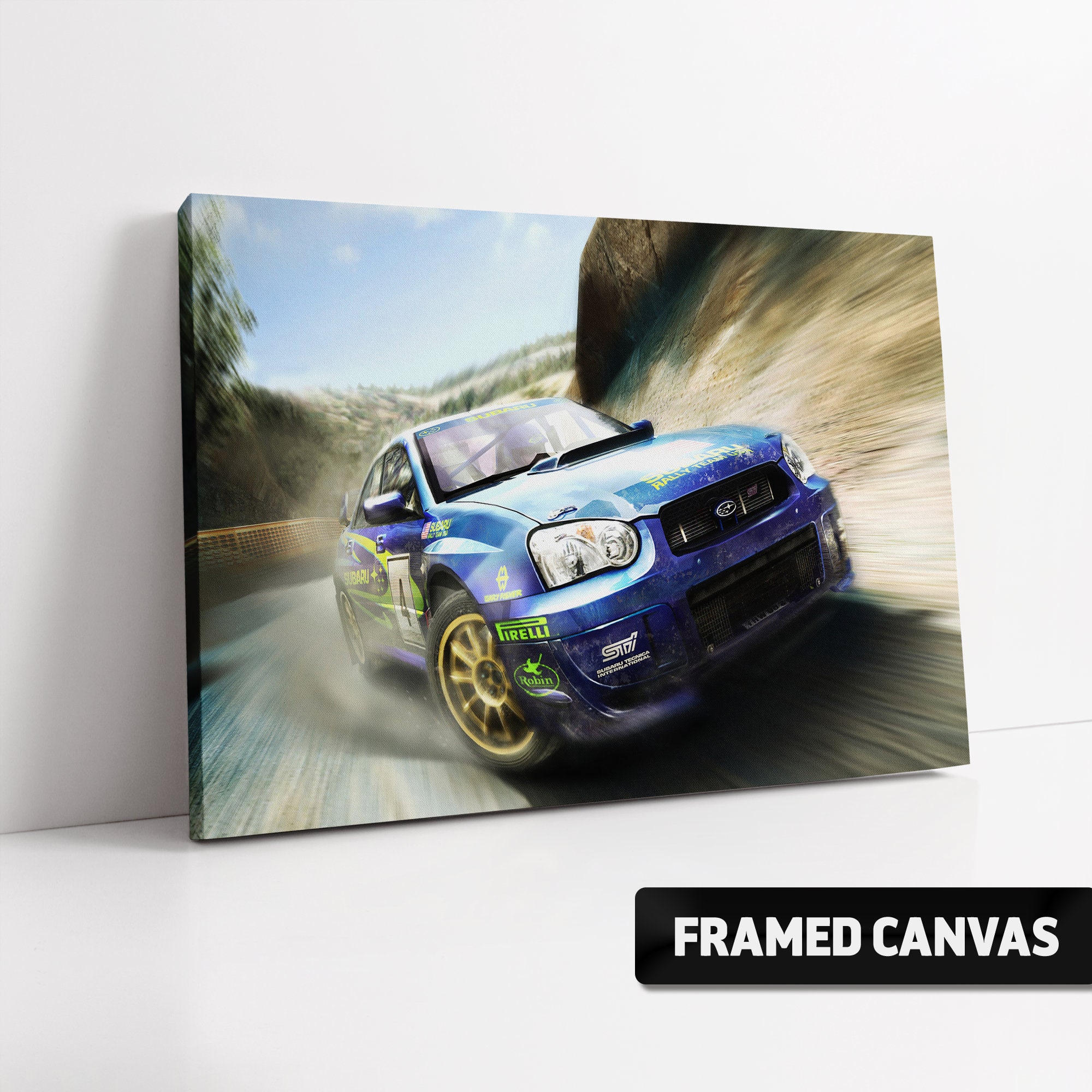Subaru Impreza WRX Sti Rally Team Usa canvas Print | box Framed ...