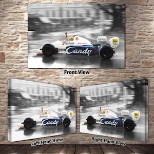AYRTON Senna's First Podium 1984 Monaco GP Toleman F1 | Canvas Print ...