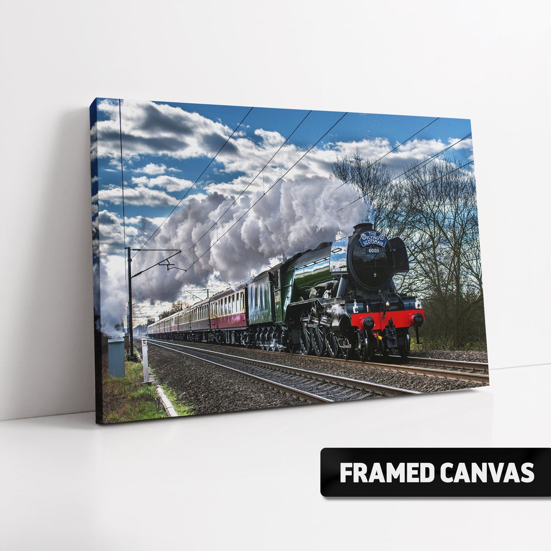 The FLYING SCOTSMAN Canvas Print | Steam Train Locomotive Fine Wall Art ...