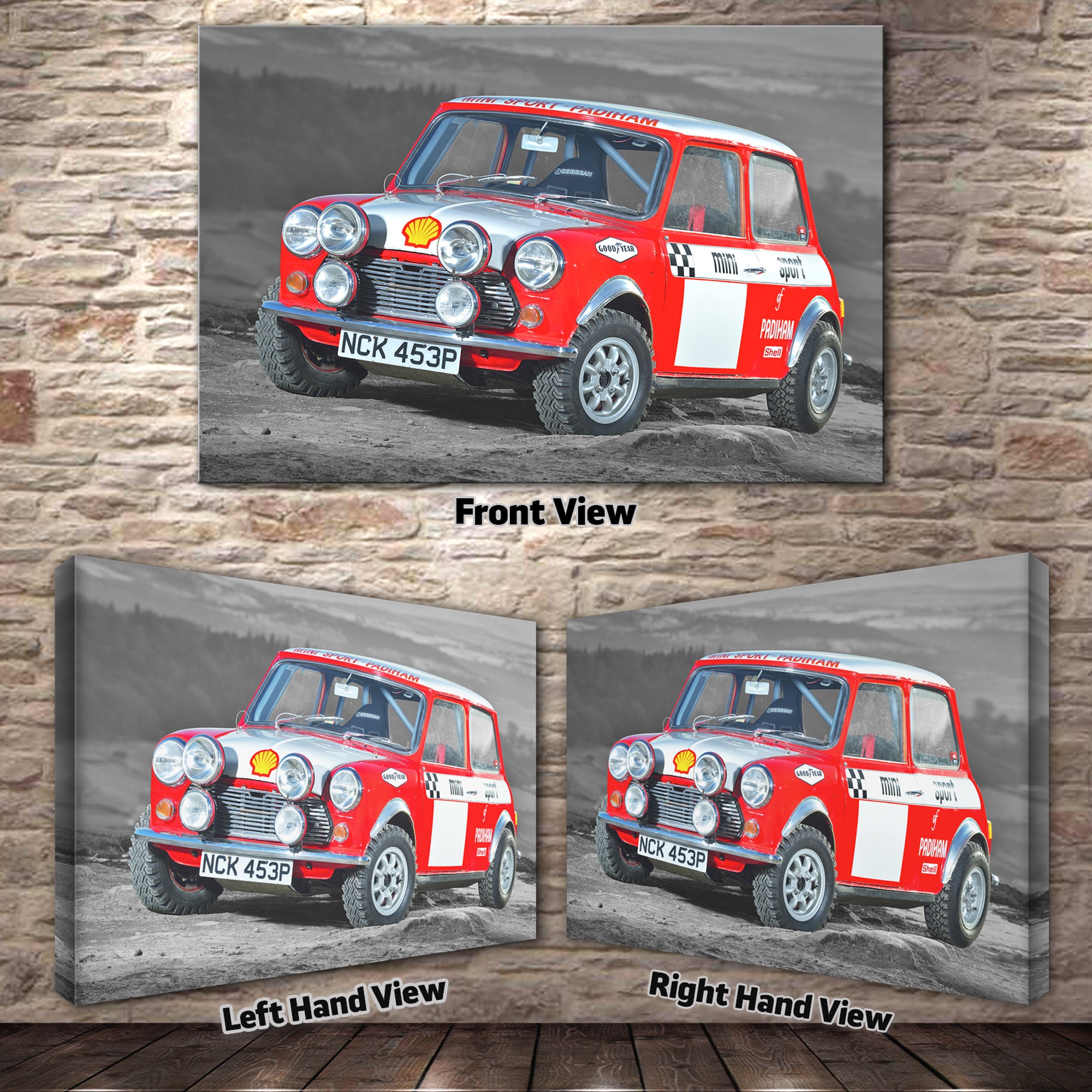 Classic MINI COOPER S Rally Car Canvas Print or Poster Box - Etsy