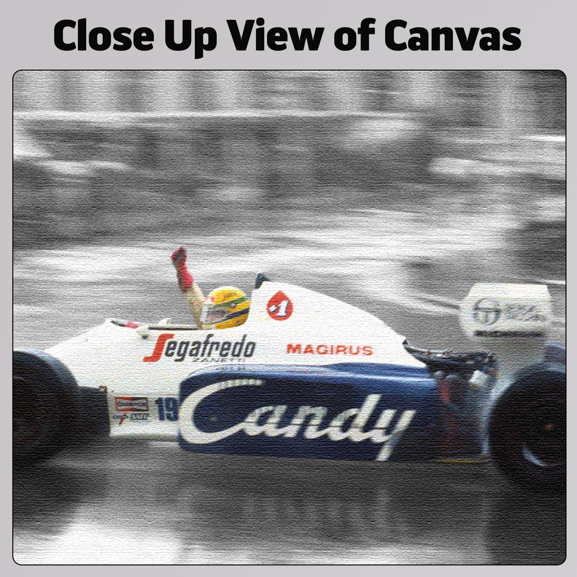 AYRTON Senna's First Podium 1984 Monaco GP Toleman F1 | Etsy