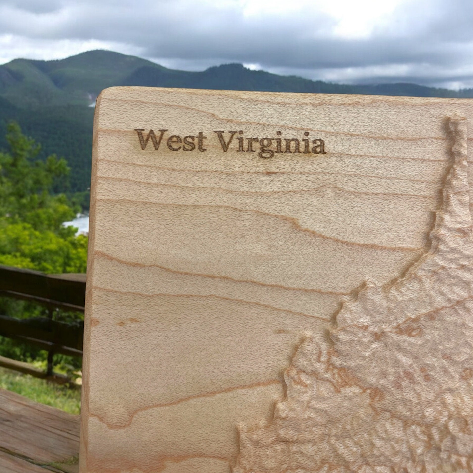 West Virginia Map | West Virginia Wood Carved Relief Map | West ...