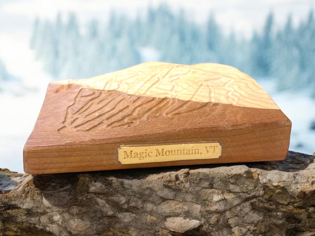 Magic Mountain Vermont Ski Map Treeline Terrains Ski Magic Mountain ...