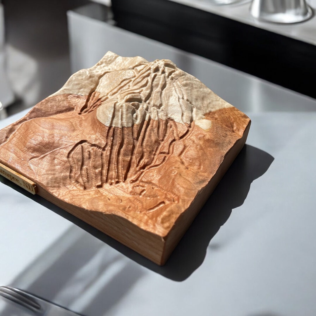 Mt Sunapee Map | Treeline Terrains | Ski Gift | 3D Relief Map | Mt ...