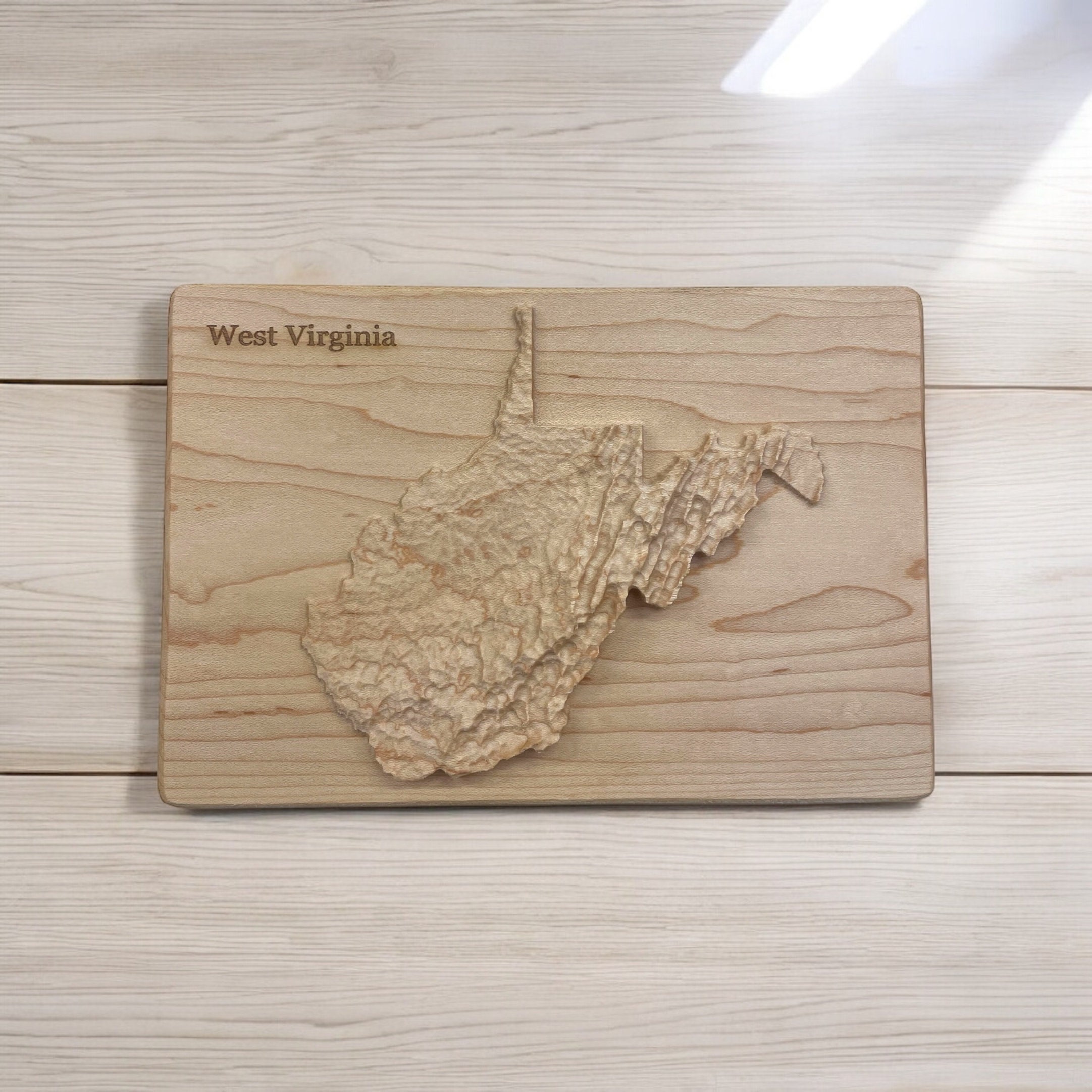 West Virginia Map West Virginia Wood Carved Relief Map West Virginia ...