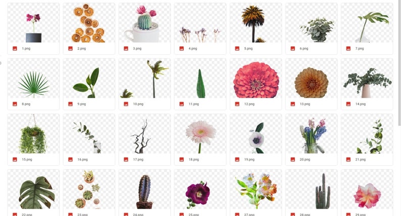 Vintage Collage Plants and Flowers, Collage Cut-outs, Magazine Cut Outs ...
