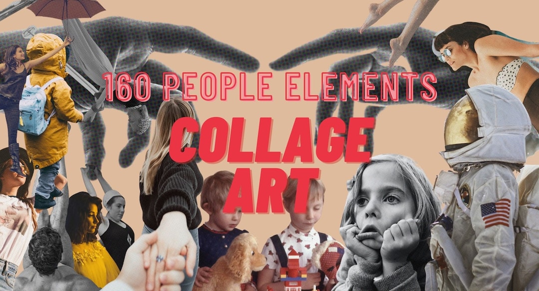 Vintage Collage People Kit, Collage Cut-outs, Magazine Cut Outs - Etsy