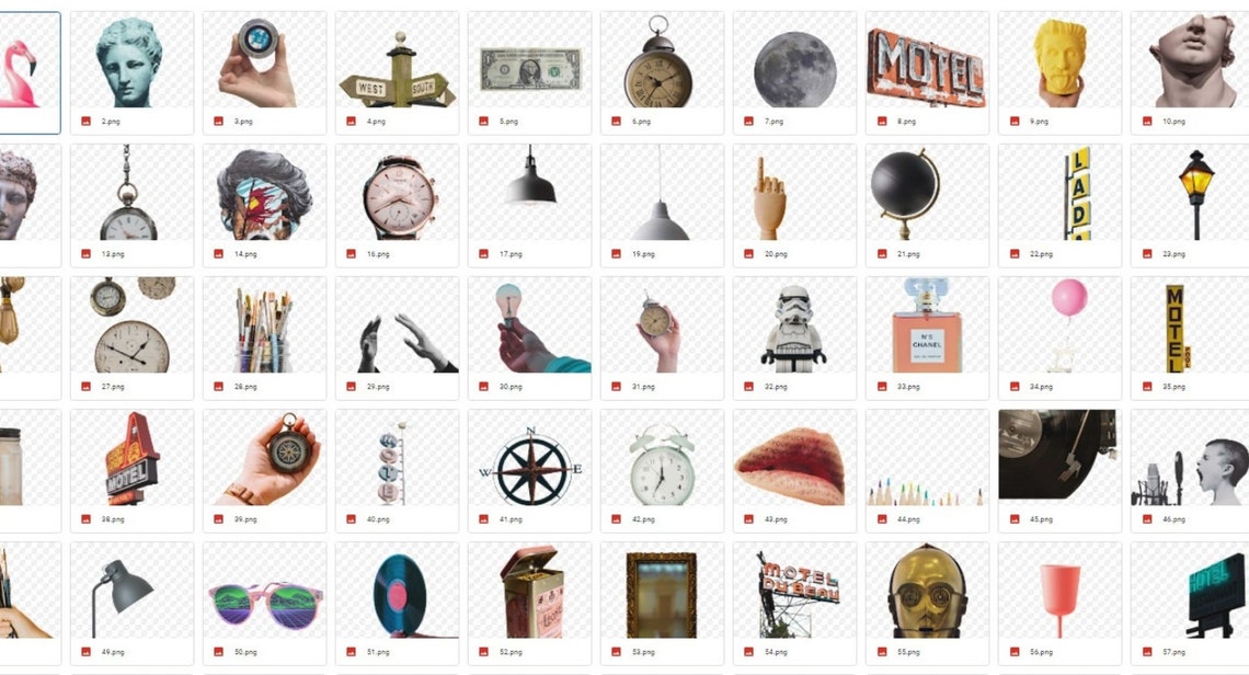 Vintage Collage Kit Collage Cut-outs Magazine Cut Outs - Etsy