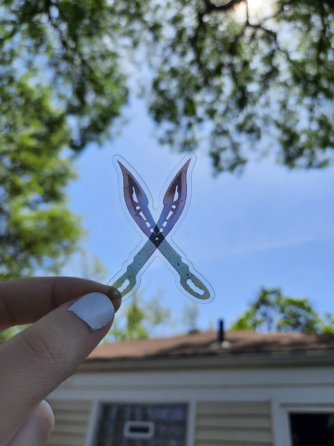 Roswell New Mexico Alien Glass Sword Clear Sticker - Etsy