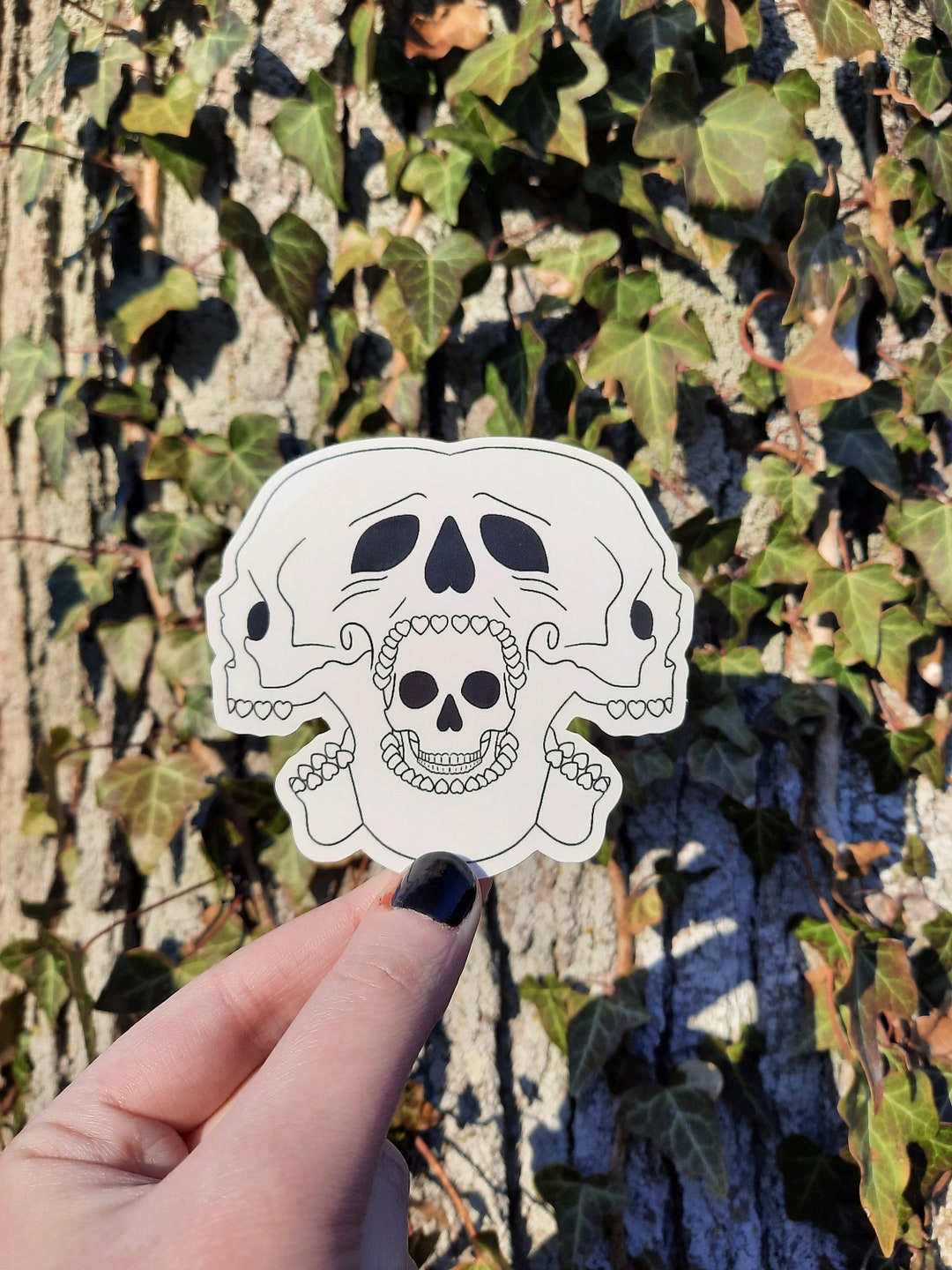 Screaming Skulls Vinyl Sticker - Etsy