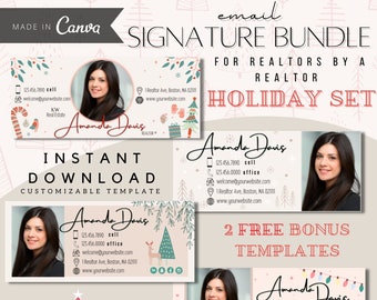 Christmas Email Canva - Etsy