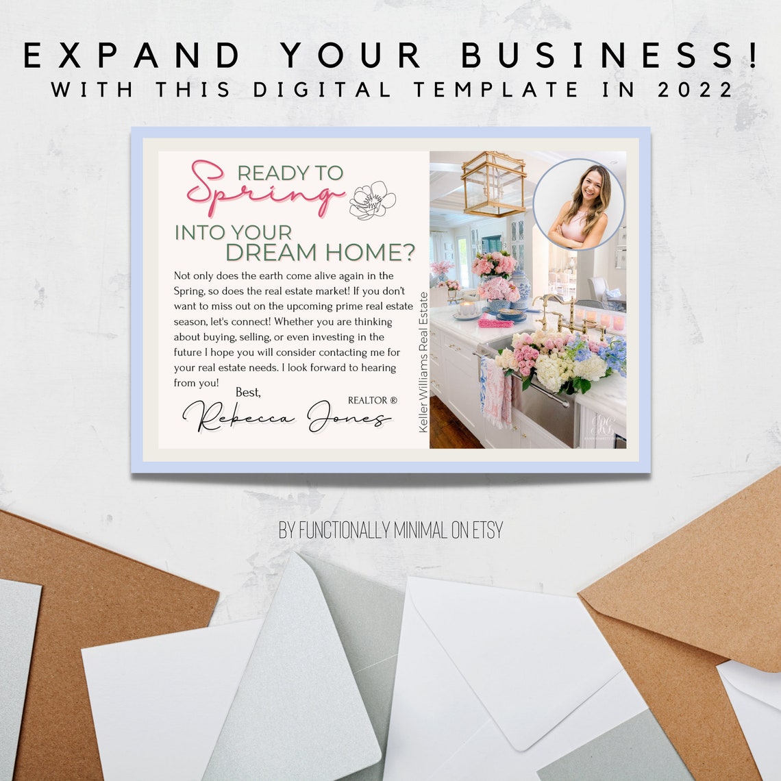 Spring Modern Real Estate Mailer Vol 2 Realtor Introduction - Etsy Canada