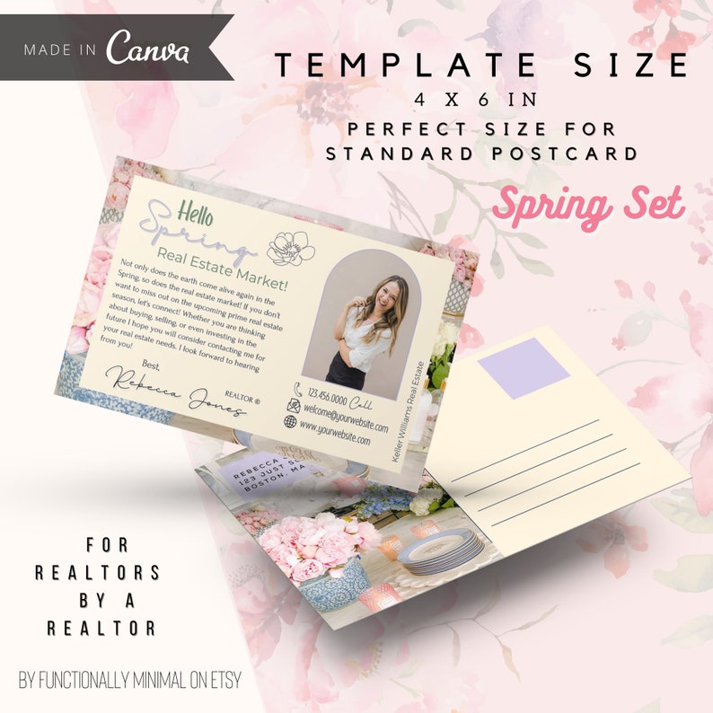 Spring Modern Real Estate Mailer Vol 2 Realtor Introduction - Etsy Canada