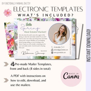 Spring Modern Real Estate Mailer Vol 2 Realtor Introduction - Etsy Canada