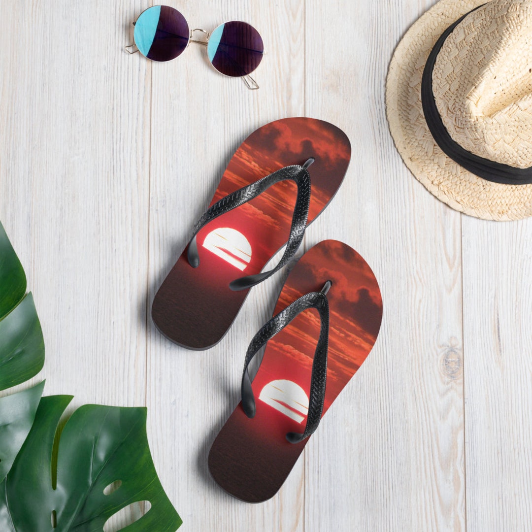 Vog Sunset Flip-flops, Summer, Beach, Thongs, Slippers, Sunset, Island ...