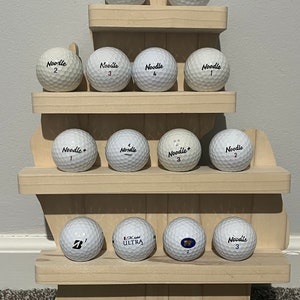 Handmade Custom Golf Ball Display Holds up to 15 Display Golf Balls - Etsy