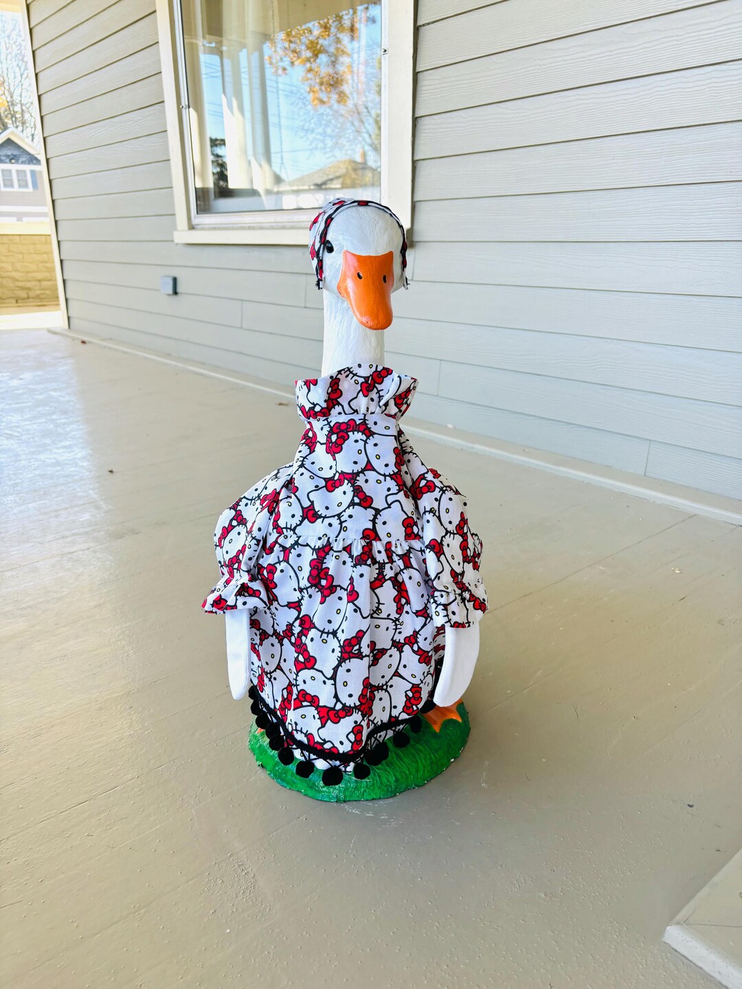 Large Porch Goose Hello Kitty Two Piece Outfit With Wings - Etsy