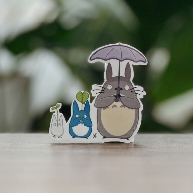 Totoro Trio Sticker - Etsy