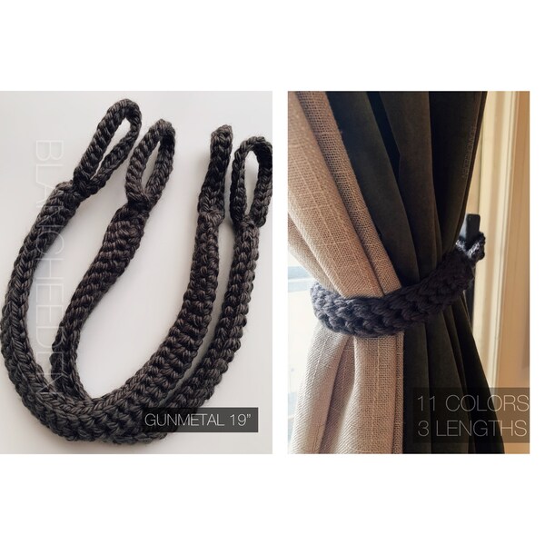 Rope Curtain Tie Backs - Etsy