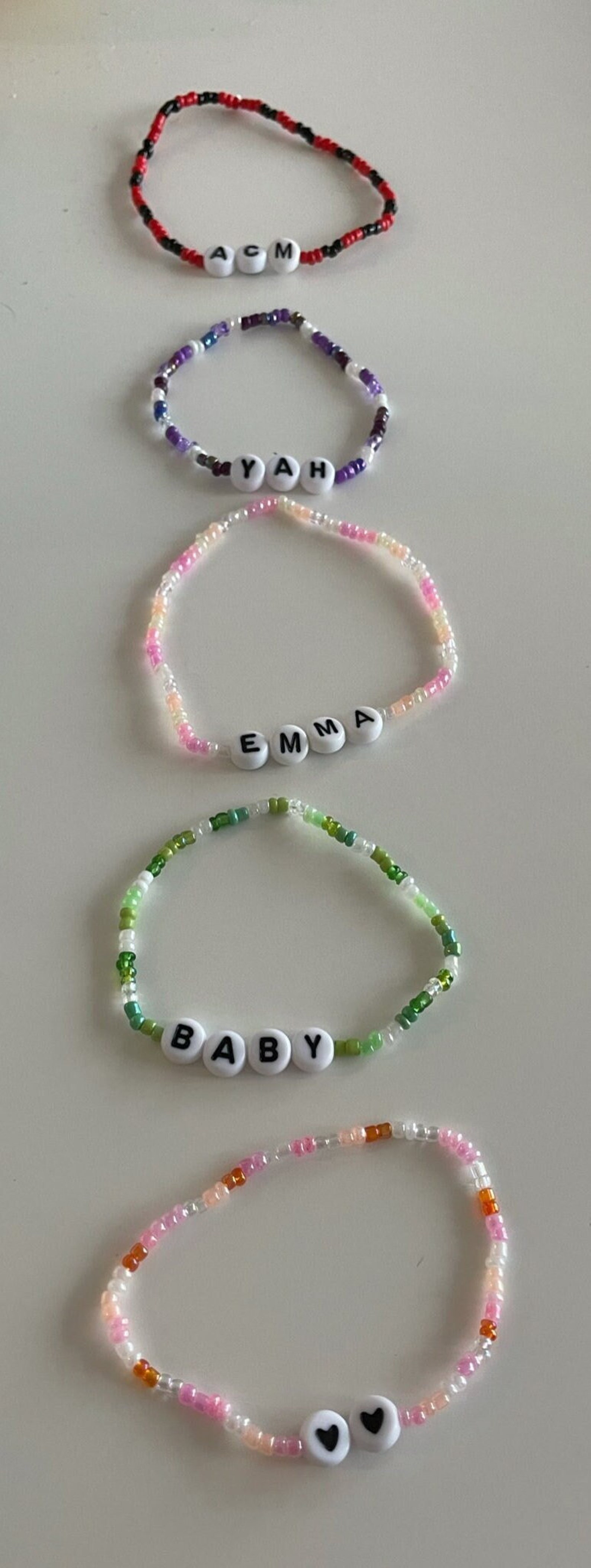 Personalized Beaded Jewelry - Etsy
