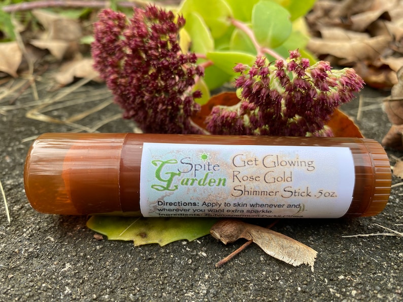 Get Glowing Rose Gold Shimmer Stick - Etsy