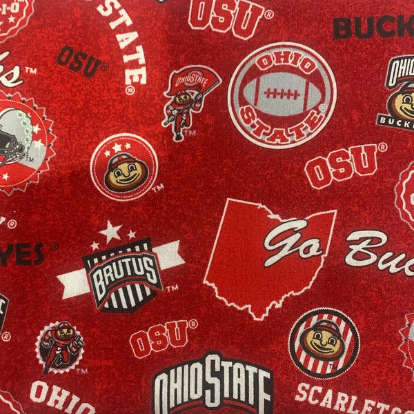 Ohio State Fabric - Etsy