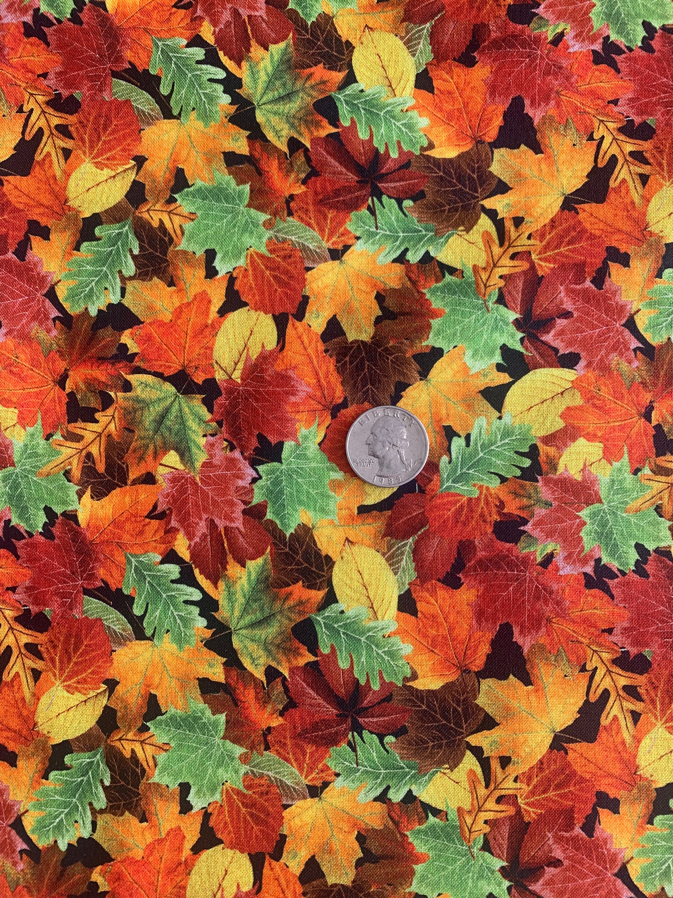 Fall Multi Harvest Packed Leaves Timeless Treasures 100% - Etsy