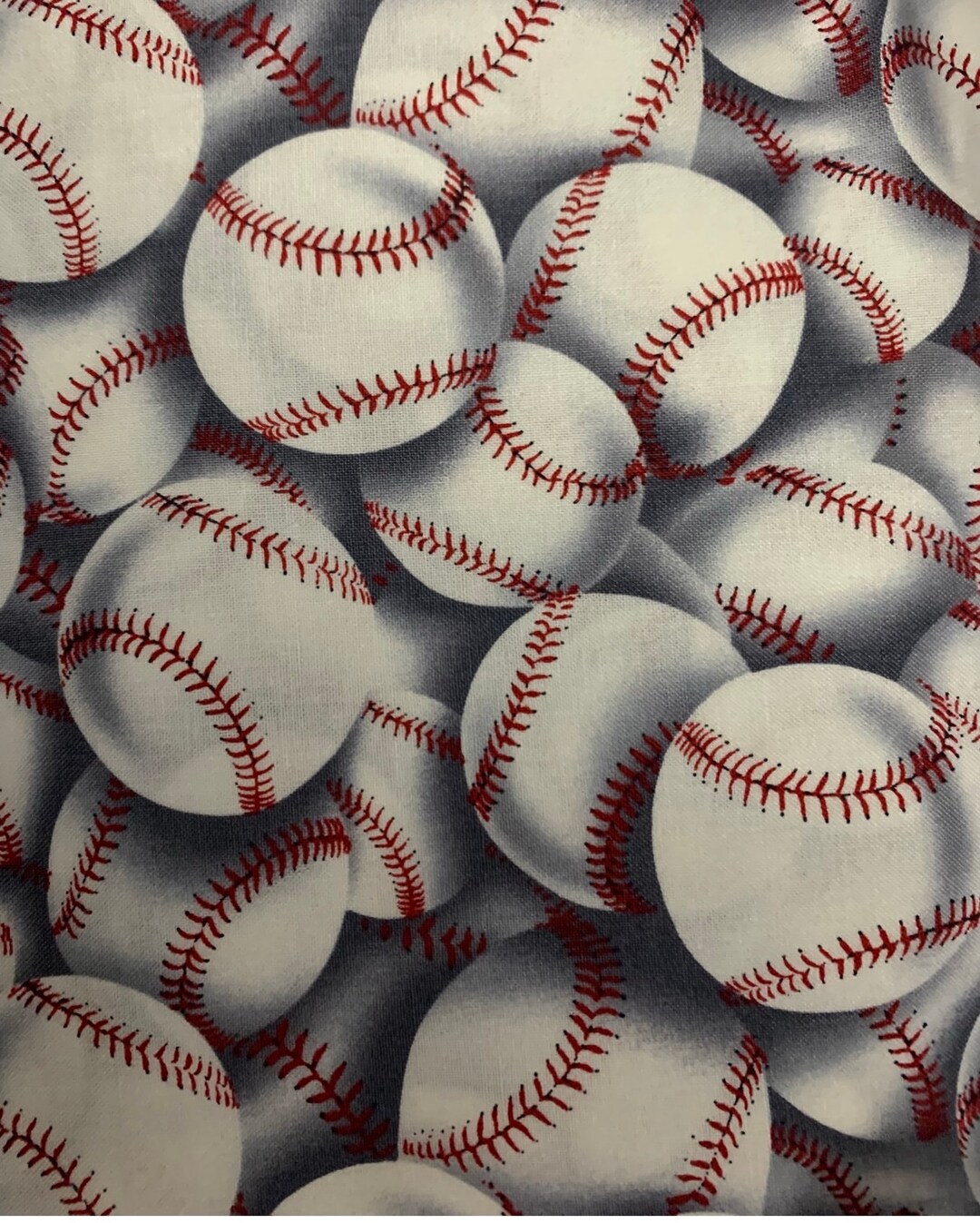 Baseball All Over by Timeless Treasures 100% Cotton Fabric Sports C2159 ...