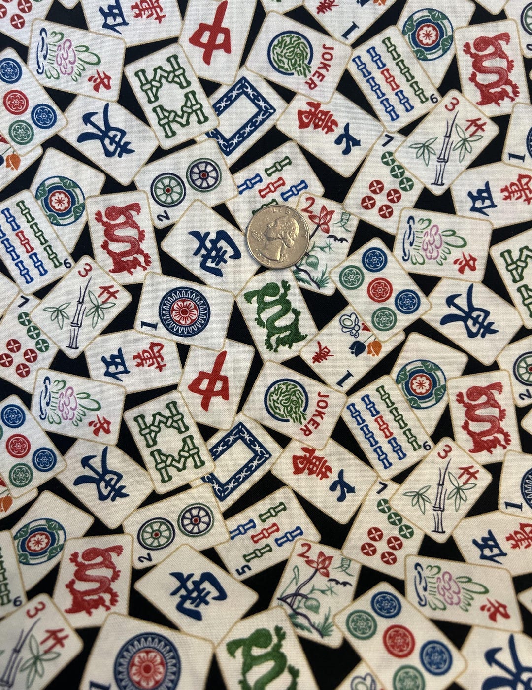 Mahjong 100% Cotton Fabric by Timeless Treasures FREE SHIPPING - Etsy