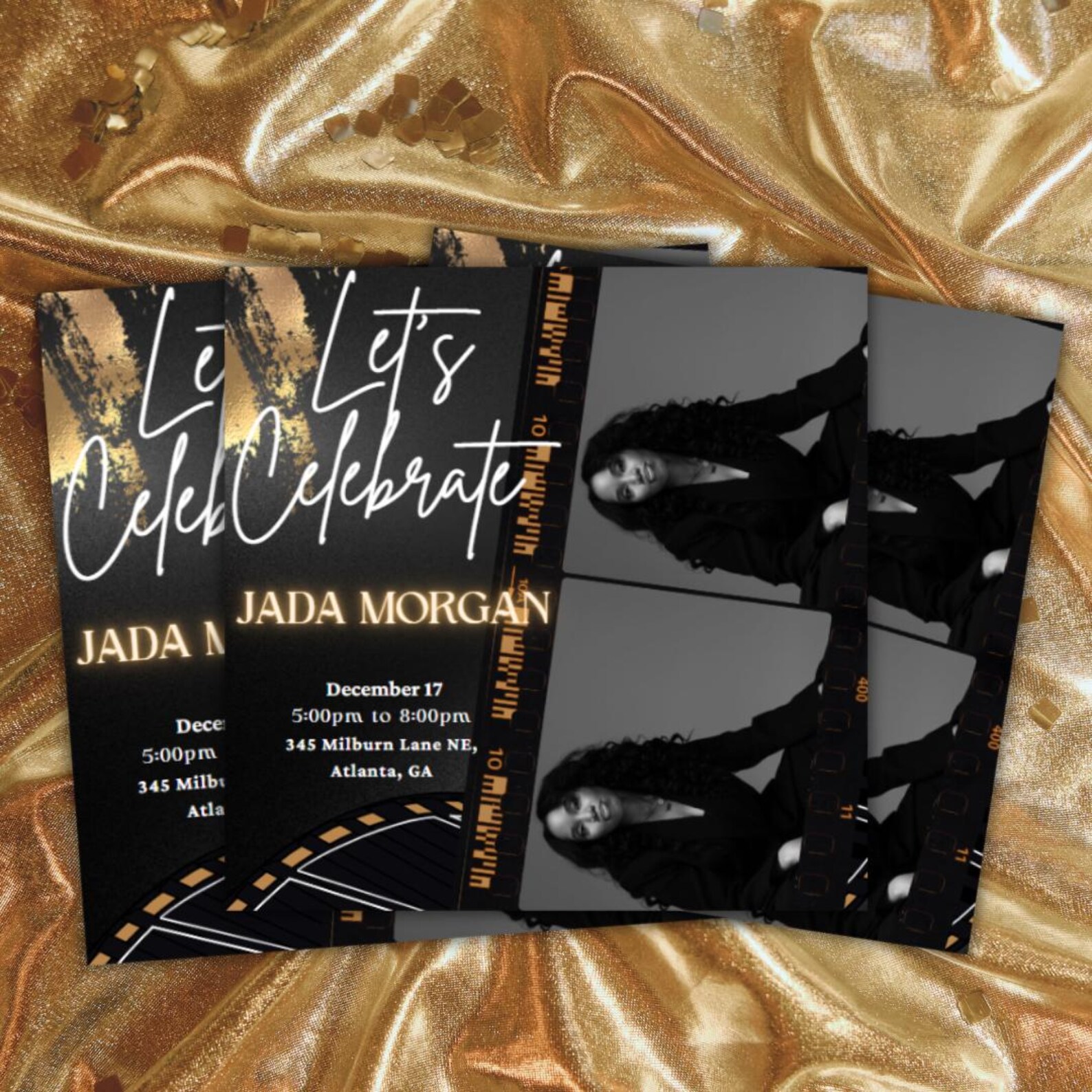 Birthday Flyer: Lights, Camera, Birthday Action! - Etsy