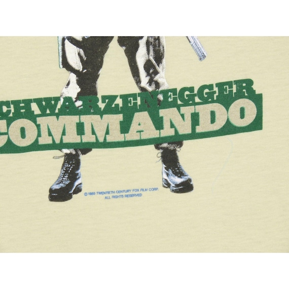 1980s Vintage Arnold Schwarzenegger Commando Movie Sh… - Gem