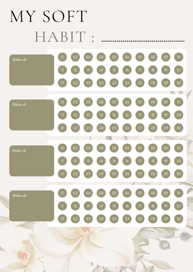 Soft Girl Reset Planner – Gentle Daily Routine, Habit Tracker ...