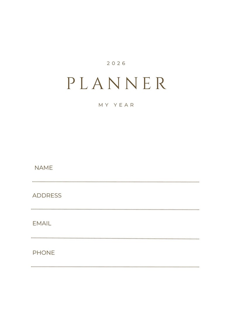 2026 “my Year” Digital Planner — Aesthetic Daily • Weekly • Monthly ...