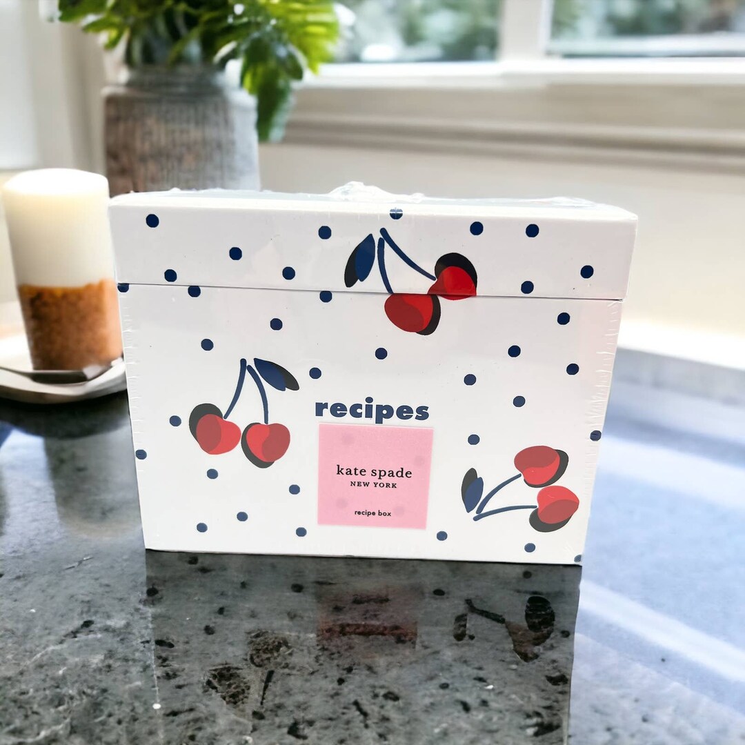 Kate Spade Recipe Box Cherries - Etsy