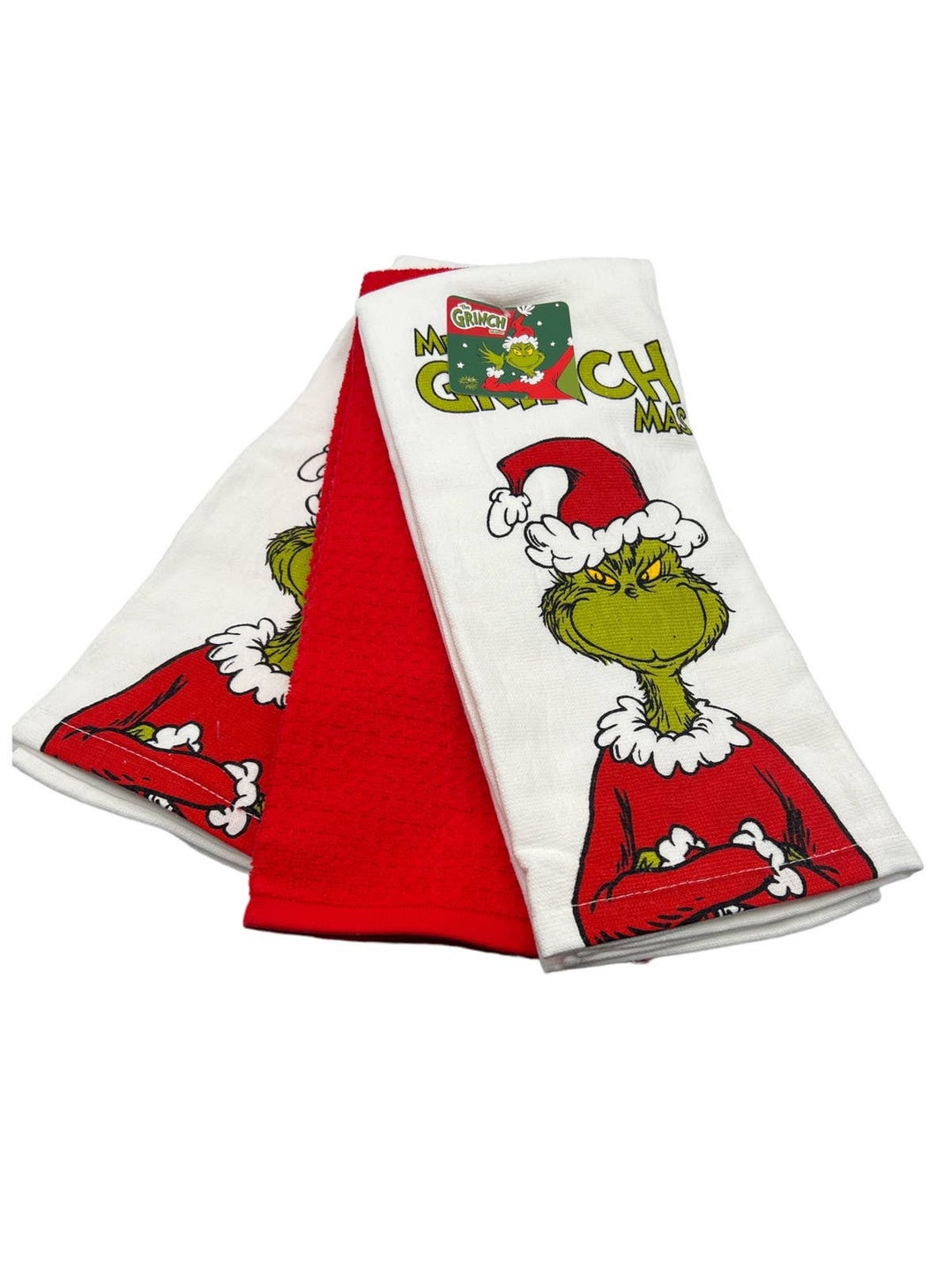 Dr Seuss the Grinch Kitchen Towels Set of 3 - Etsy