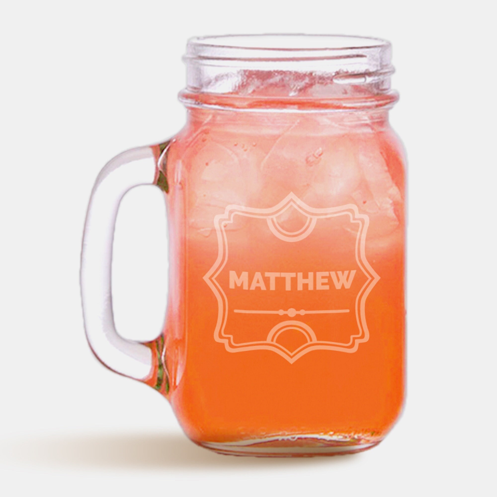 Personalized 16oz Mason Jar - Etsy
