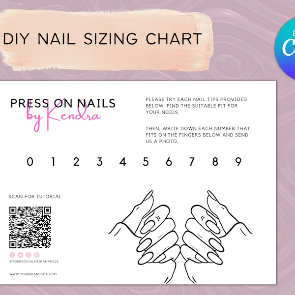 Nail Press on Sizing Guide - Etsy UK
