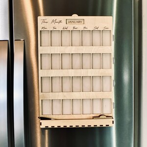 Rotating Monthly Calendar Command Center Reusable for Wet or Dry Erase ...