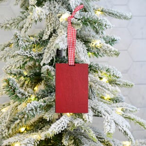 Merry Christmas 2024 Photo Frame Ornament | 2x3" Wood Picture Frame ...