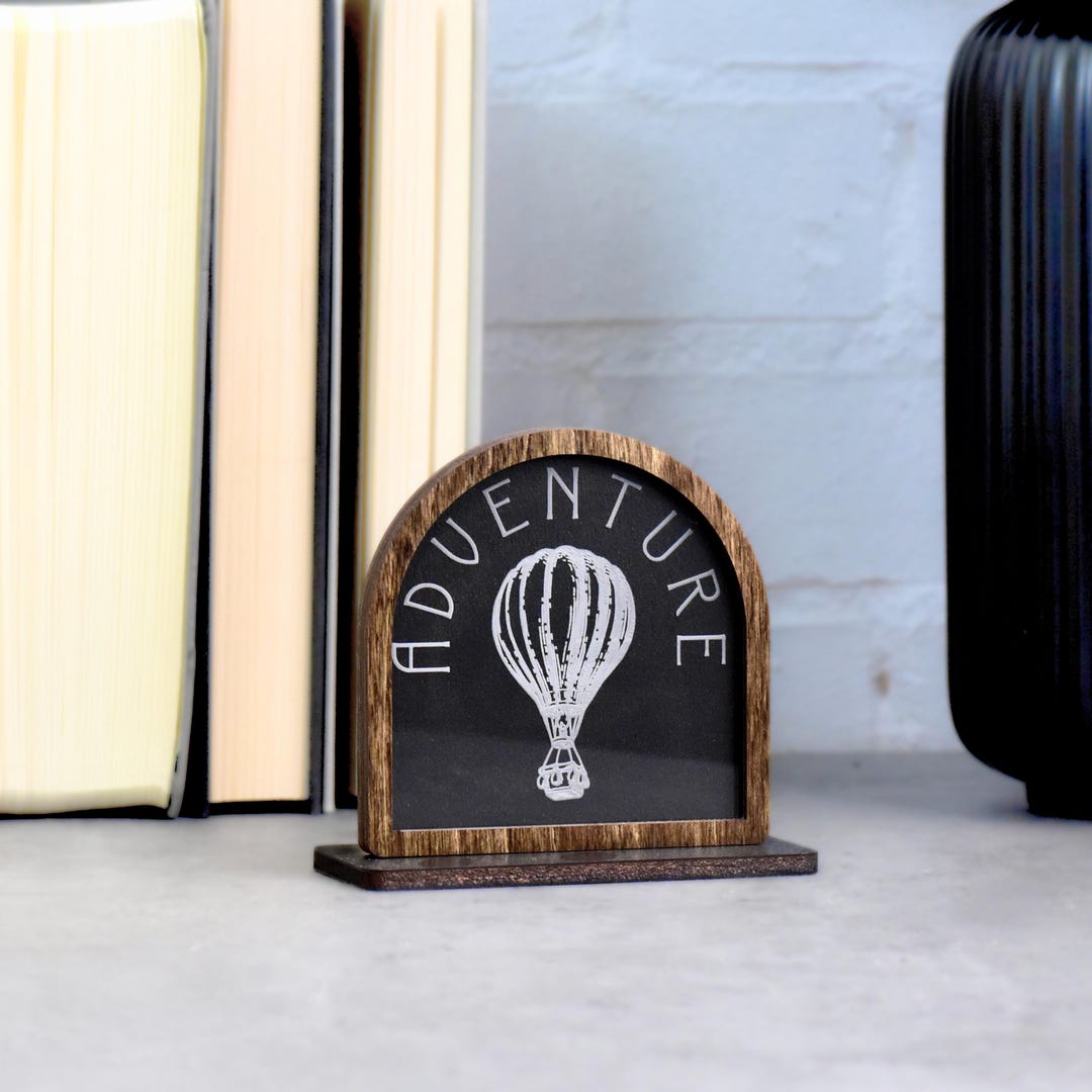 Adventure Book Genre Sign for Book Nook, Home Library & Bookshelves ...